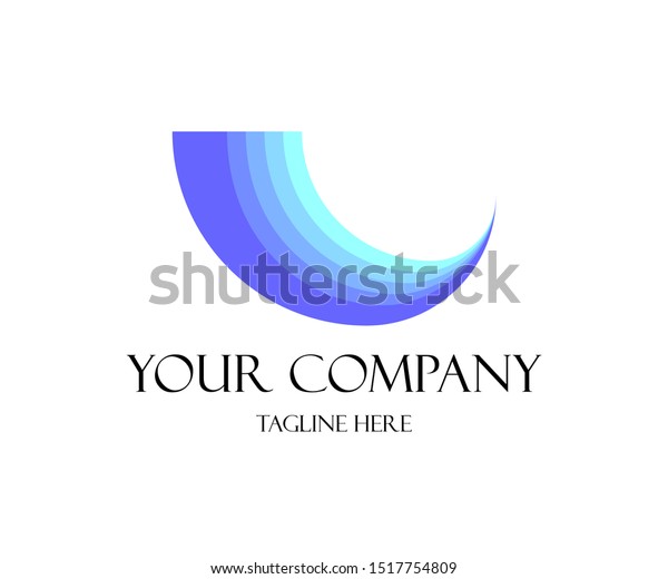 Modern Abstract Logo Shape Design Stock Vector (Royalty Free ...