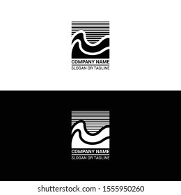Modern Abstract Logo Waves Universal Abstract Stock Vector (Royalty ...