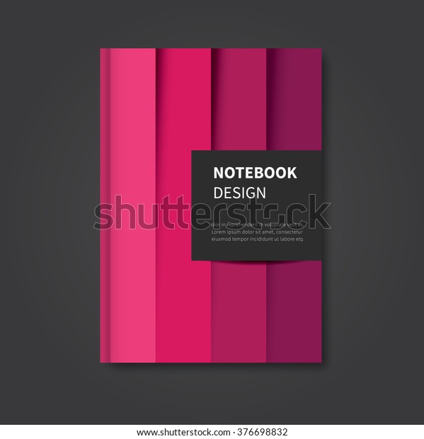 Modern Abstract Notebook Brochure Book Design Stock Vector (Royalty ...