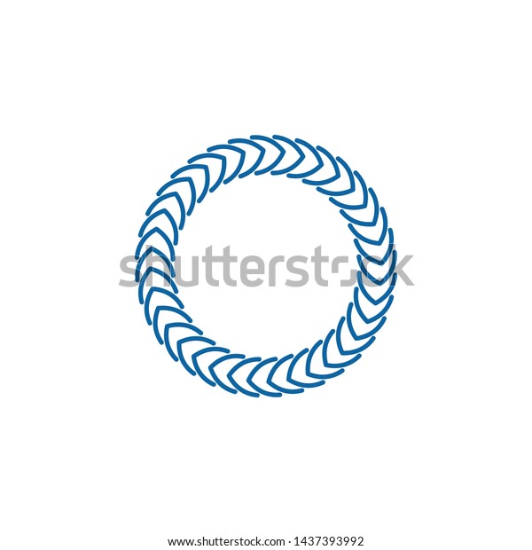 Modern Abstract Swoosh Frame Border Company Stock Vector (Royalty Free ...