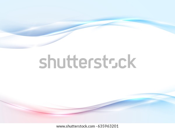 Modern Abstract Swoosh Wave Border Red Stock Vector (Royalty Free ...