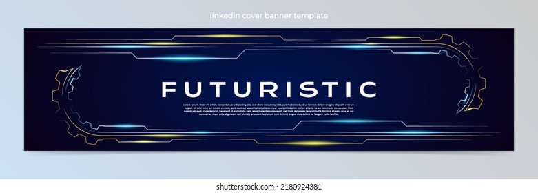 Modern Abstract Technology Banner Template Stock Vector (Royalty Free ...