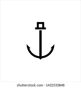 Modern Anchor Logo Design Concept Stock Vector (Royalty Free ...