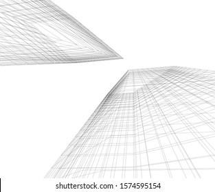 Modern Architecture Building Design Background Stock Vector (Royalty ...