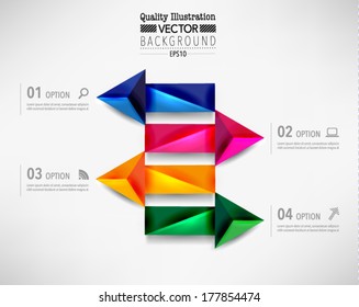 Modern Arrow Infographics Vector Design Stock Vector (Royalty Free ...