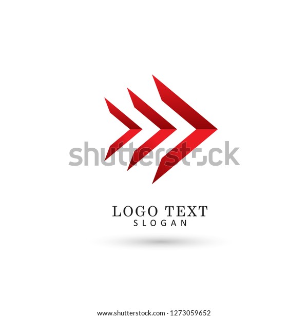 Modern Arrow Logo Symbol Icon Vector Stock Vector (Royalty Free ...