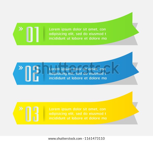 Modern Arrow Text Box Template Website Stock Vector (Royalty Free ...