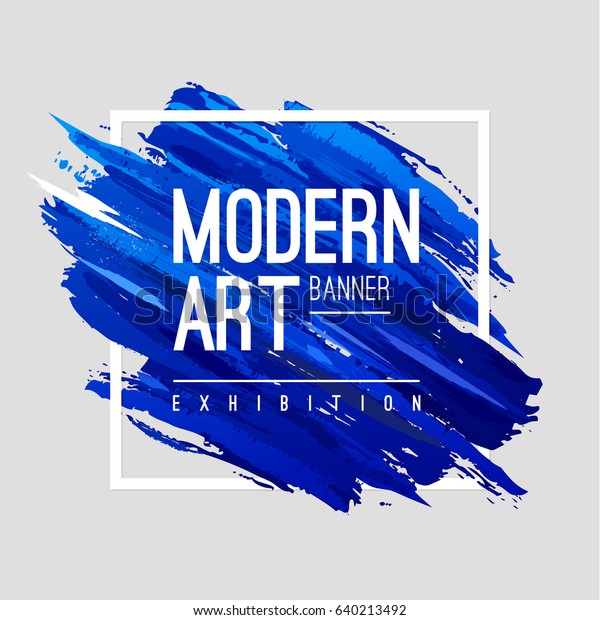 Modern Art Abstract Banner Vector Square Stock Vector (Royalty Free ...