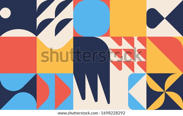 Modern Artwork Abstract Unusual Composition Made Stock Vector (Royalty ...