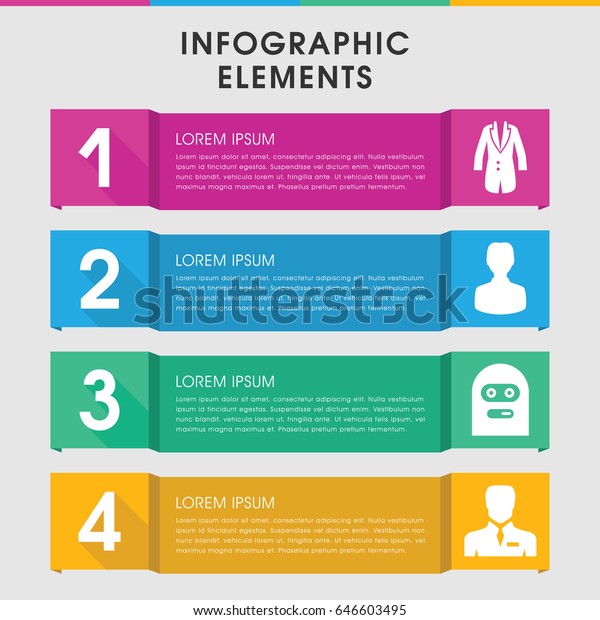 Modern Avatar Infographic Template Infographic Design Stock Vector ...