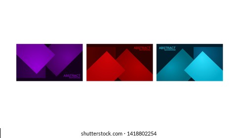Modern Background Design Three Color Choices Stock Vector (Royalty Free ...