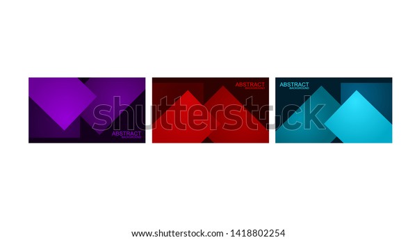 Modern Background Design Three Color Choices Stock Vector (Royalty Free ...