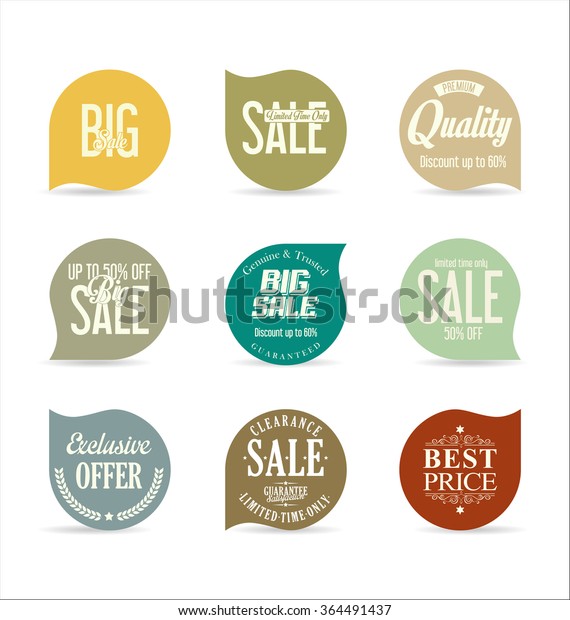 Colección moderna de badges
