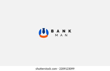 Modern Bank Manager Logo Design Vector Stock Vector (Royalty Free ...