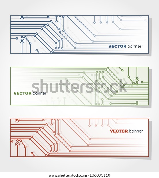 Modern Banner Pcb Stock Vector (Royalty Free) 106893110