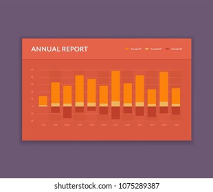 Modern Bar Graph Template Business Infographic Stock Vector (Royalty ...