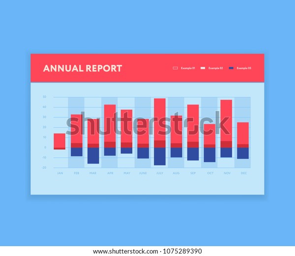 Modern Bar Graph Template Business Infographic Stock Vector (Royalty ...
