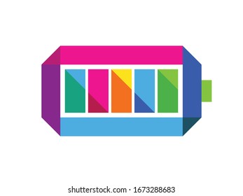 Modern Battery Illustration Icons Vector Stock Vector (Royalty Free ...