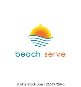 Modern Beach Restaurant Logo Design Stock Vector (Royalty Free ...