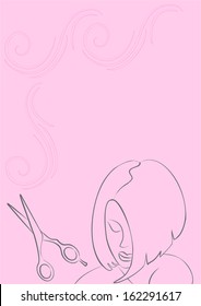 Modern Beauty Salon Vector Background Stock Vector (Royalty Free ...