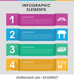Modern Workplace Infographic Template Infographic Design 库存矢量图（免版税 ...