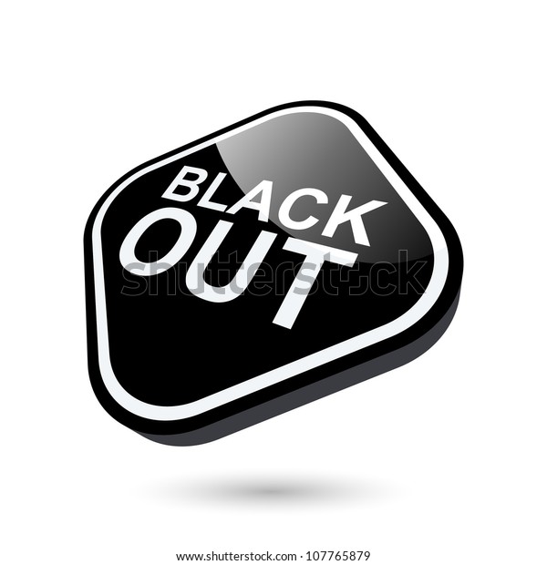 Modern Blackout Sign Stock Vector (Royalty Free) 107765879 | Shutterstock