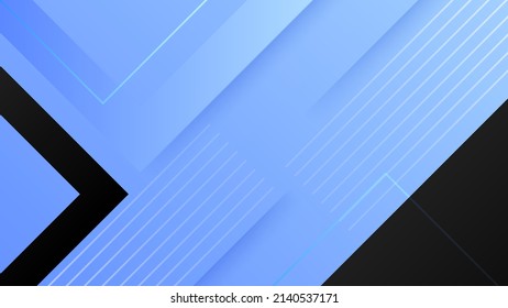 Modern Blue Abstract Background Presentation Design Stock Vector ...