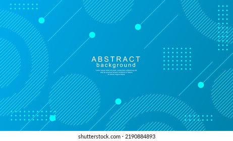 Modern Blue Background Design Lines Dots Stock Vector (Royalty Free ...