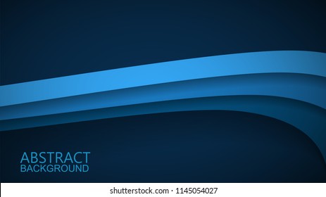 Modern Blue Curve Vector Background: เวกเตอร์สต็อก (ปลอดค่าลิขสิทธิ์ ...