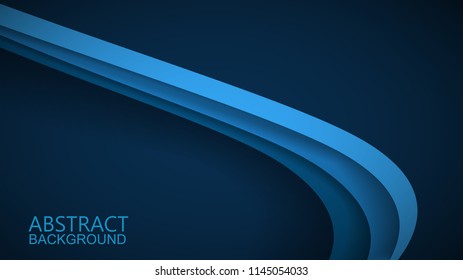 Modern Blue Curve Vector Background: เวกเตอร์สต็อก (ปลอดค่าลิขสิทธิ์ ...