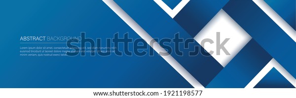 Modern Blue Line Banner Vector Illustration Stock Vector (Royalty Free ...