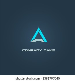 Modern Blue Triangle Logo Vector Stock Vector (Royalty Free) 1391797040 | Shutterstock