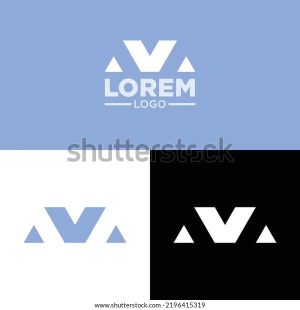 Modern Bold Letter M Logo Combination Stock Vector (Royalty Free ...