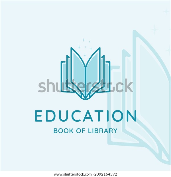 Modern Book Logo Vector Illustration Template Stock Vector (Royalty ...