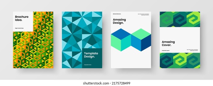 Modern Booklet A4 Design Vector Concept Stock Vector (Royalty Free ...