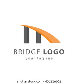 Modern Bridge Connection Logo Template Stock Vector (Royalty Free ...