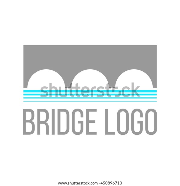 Modern Bridge Connection Logo Template Stock Vector (Royalty Free ...
