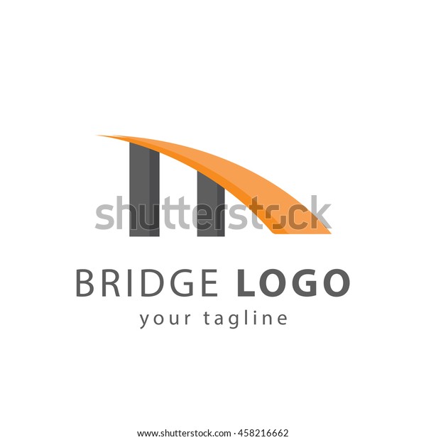 Modern Bridge Connection Logo Template Stock Vector (Royalty Free ...