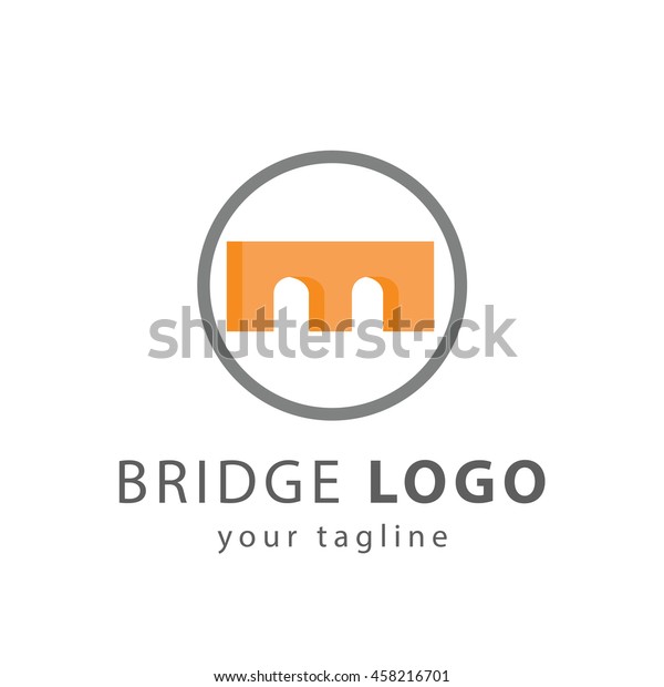 Modern Bridge Connection Logo Template Stock Vector (Royalty Free ...