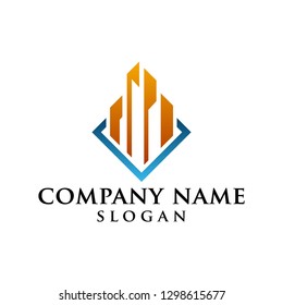 Modern Building Logo Design Template Vector Stock Vector (Royalty Free ...