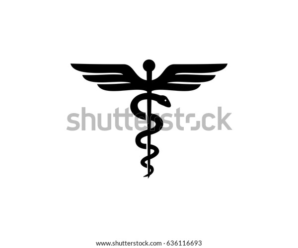 Modern Caduceus Logo Stock Vector (Royalty Free) 636116693