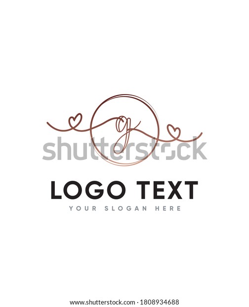 Modern Calligraphy Letter Type G Logo Stock Vector (Royalty Free ...