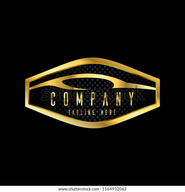 Modern Car Emblems Badges Logo Design Stock Vector (Royalty Free ...