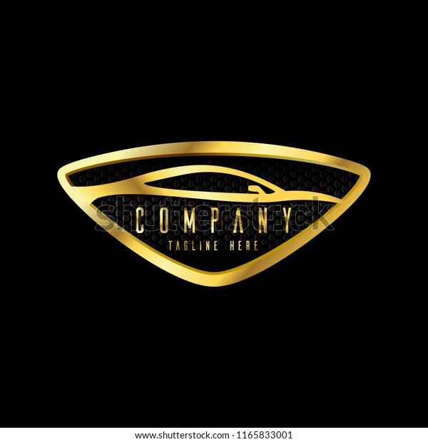 Modern Car Emblems Badges Logo Design Stock Vector (Royalty Free ...