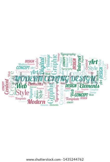 Modern Ceiling Design Word Cloud Wordcloud Stock Vector (Royalty Free ...