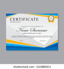48,460 Certificate templates blue color Images, Stock Photos & Vectors ...