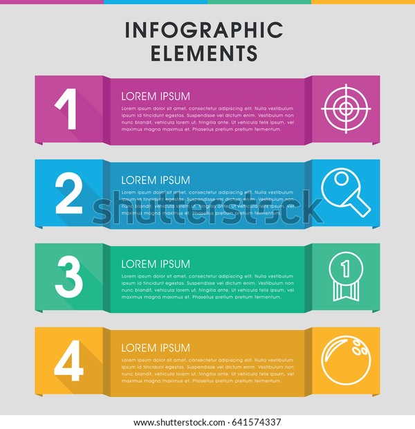 Modern Challenge Infographic Template Infographic Design Stock Vector ...