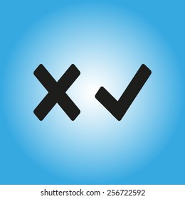 Modern Check Mark Icons Stock Vector (Royalty Free) 256722592 ...