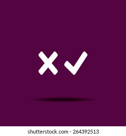 Modern Check Mark Icons Stock Vector (Royalty Free) 264392513 ...