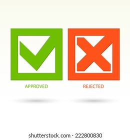 Modern Check Mark Symbols Vector Illustration Stock Vector (Royalty ...